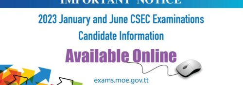 2023 January & June CSEC Examinations: Candidate Information – Ministry ...