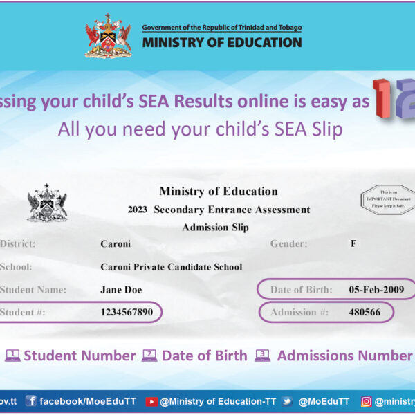 Secondary Entrance Assessment (SEA) 2023 – Ministry of Education