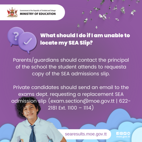 Secondary Entrance Assessment (SEA) 2023 – Ministry of Education