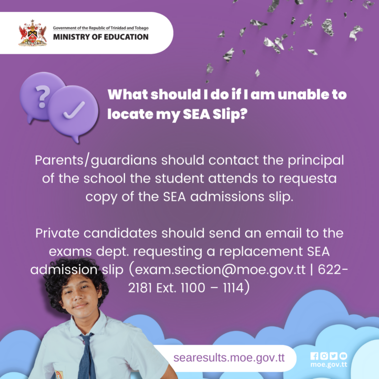 Secondary Entrance Assessment (SEA) 2023 – Ministry of Education