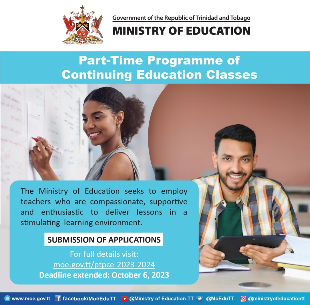 Part-Time Programme of Continuing Education Classes 2023-2024 – Ministry of Education