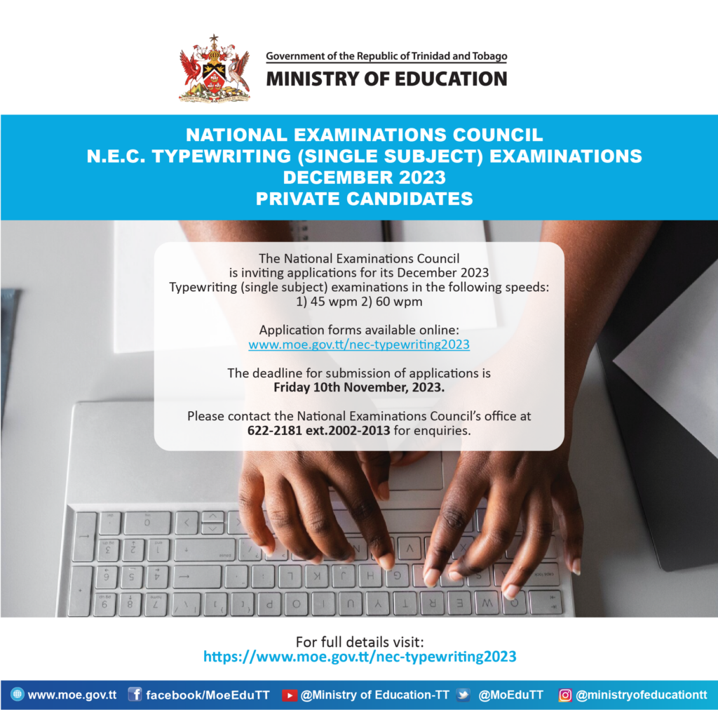 NEC DECEMBER 2023 – Ministry of Education