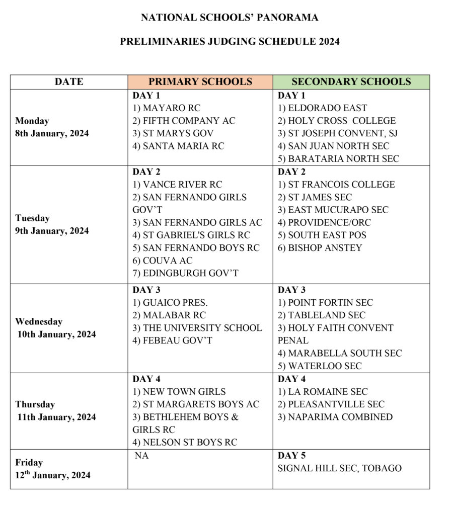 Preliminary Schedule_ – Ministry of Education