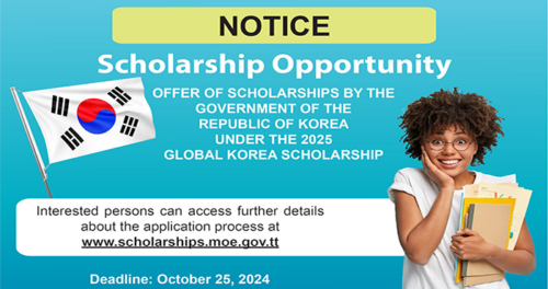 Offer of Scholarships by the Government Of The Republic Of Korea Under the 2025 Global Korea ...