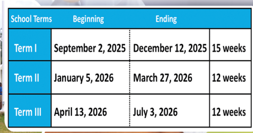 Academic Calendar 2025 – 2026 – Ministry of Education
